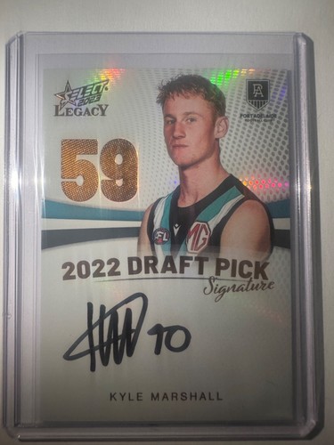 2023 Select Legacy Copper Draft Pick Signature “Kyle Marshall” #141/175 ...