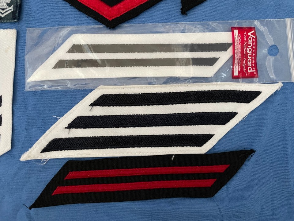 Vintage US NAVY Uniform Patches Lot of 12 Seaman Airman Naval Military ...