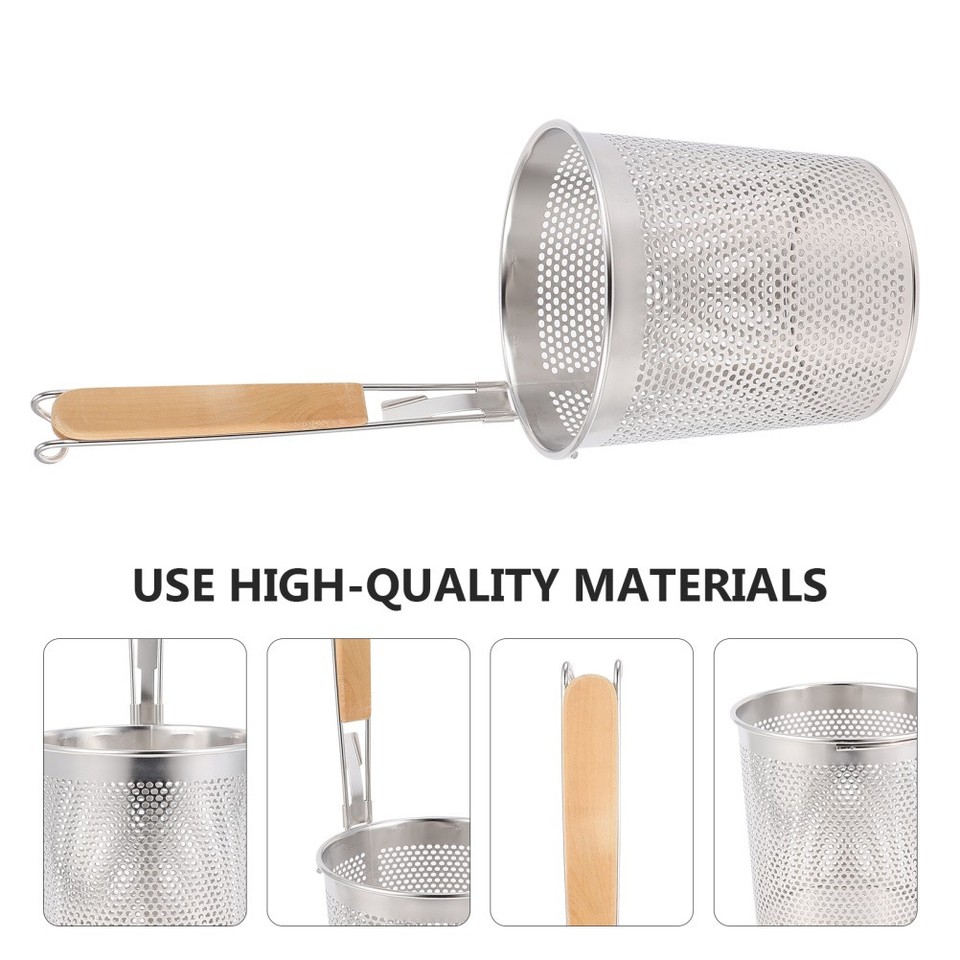 Noodle Basket Pasta Strainer Tamis Kitchen Pot for Noodles Fine Mesh ...