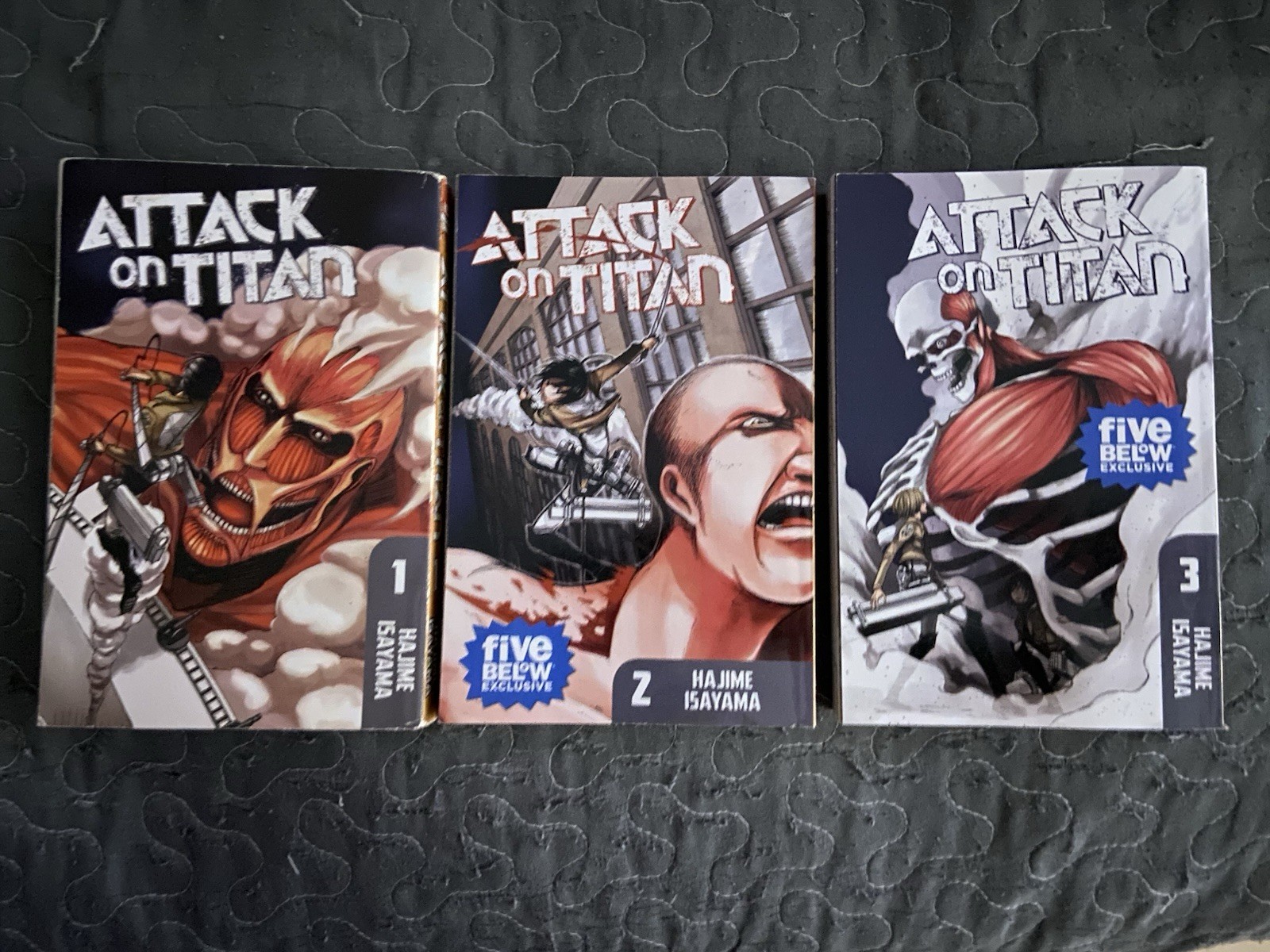 Attack On Titan Five Below Exclusive Mangas AOT 1 AOT 2 AOT 3 | eBay