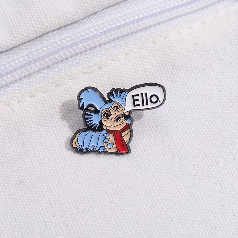 Cartoon Adventure Brooch Enamel Pin Labyrinth Ello Worm Movie Anime ...