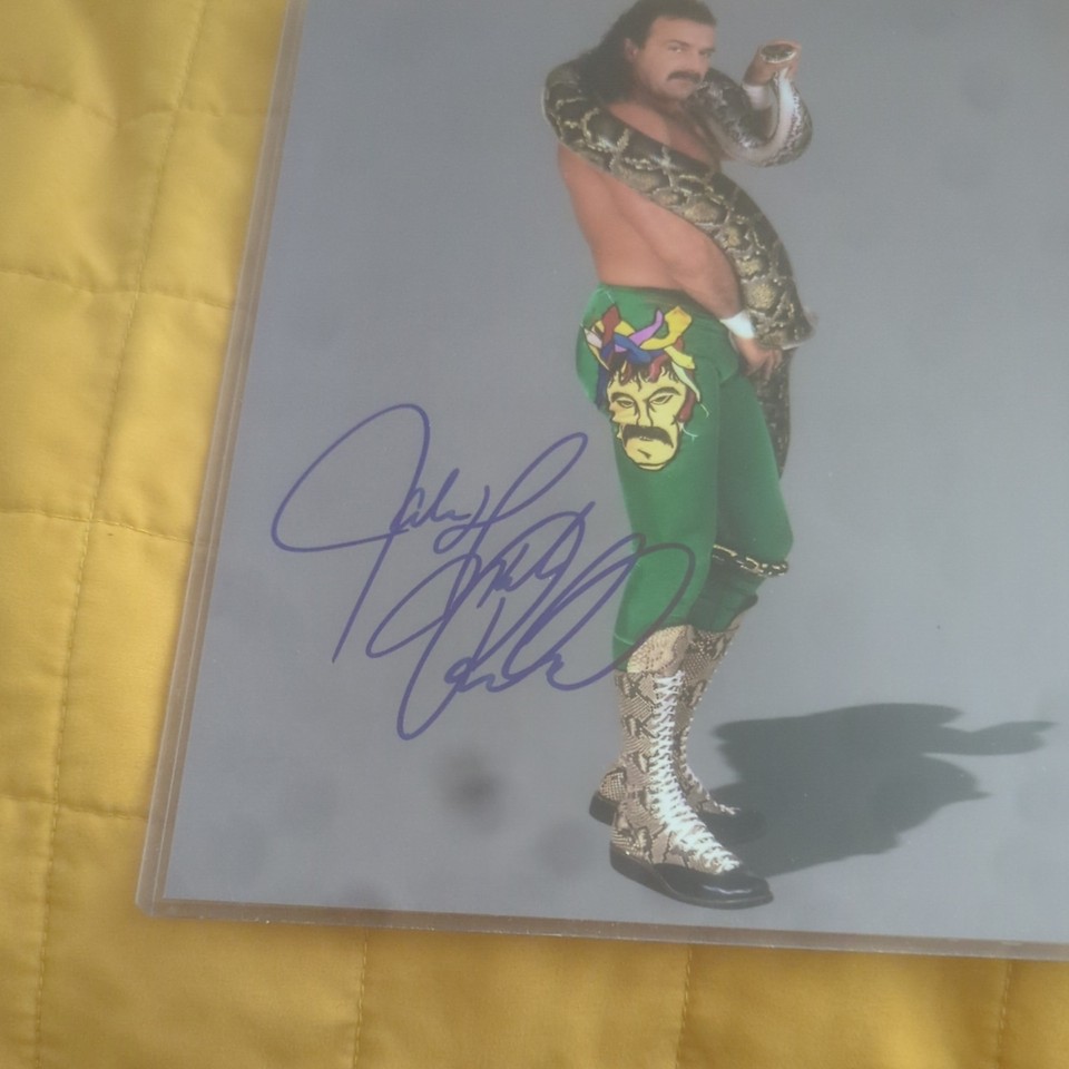 Jake The Snake Roberts Signed Autographed 8X10 Photo WWF Letter of ...