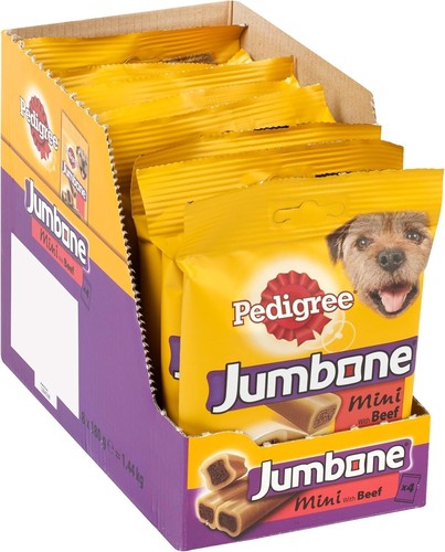 32 Pedigree Jumbone Mini Small Dog Treats Beef & Poultry Dog Chews ...