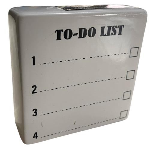 Funny Gift Dry Erase Block Ceramic Paperweight TO-DO LIST - USE AGAIN ...