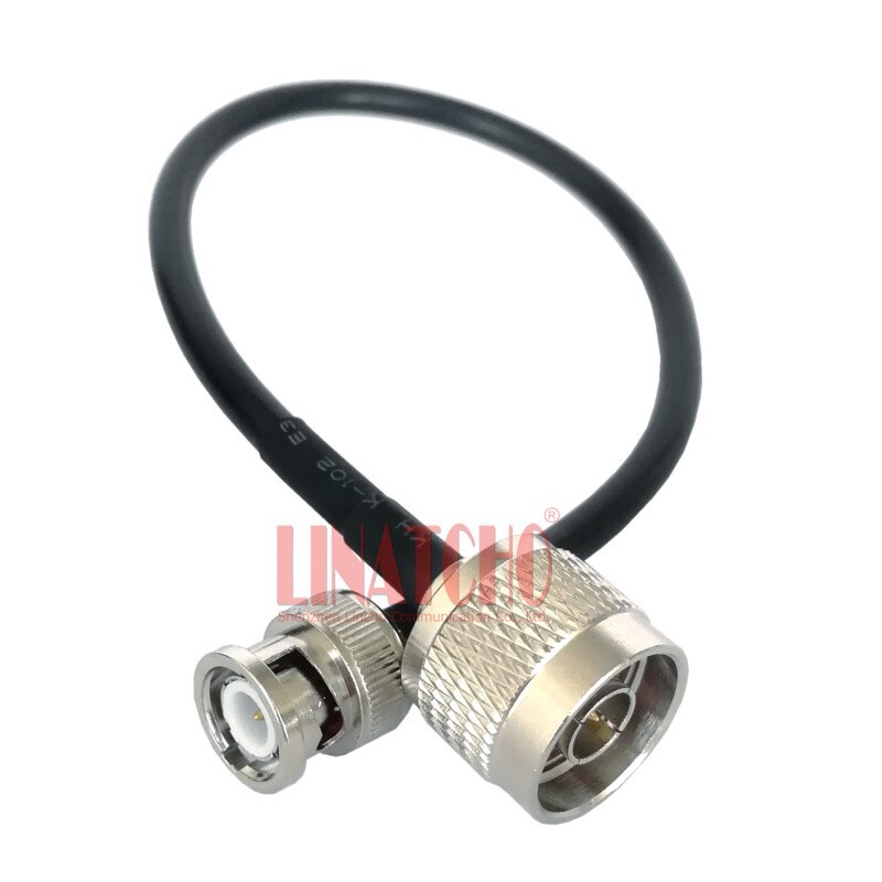 1FT RG58 Coaxial BNC Male to N Male Two Way Radio Repeater Duplexer ...