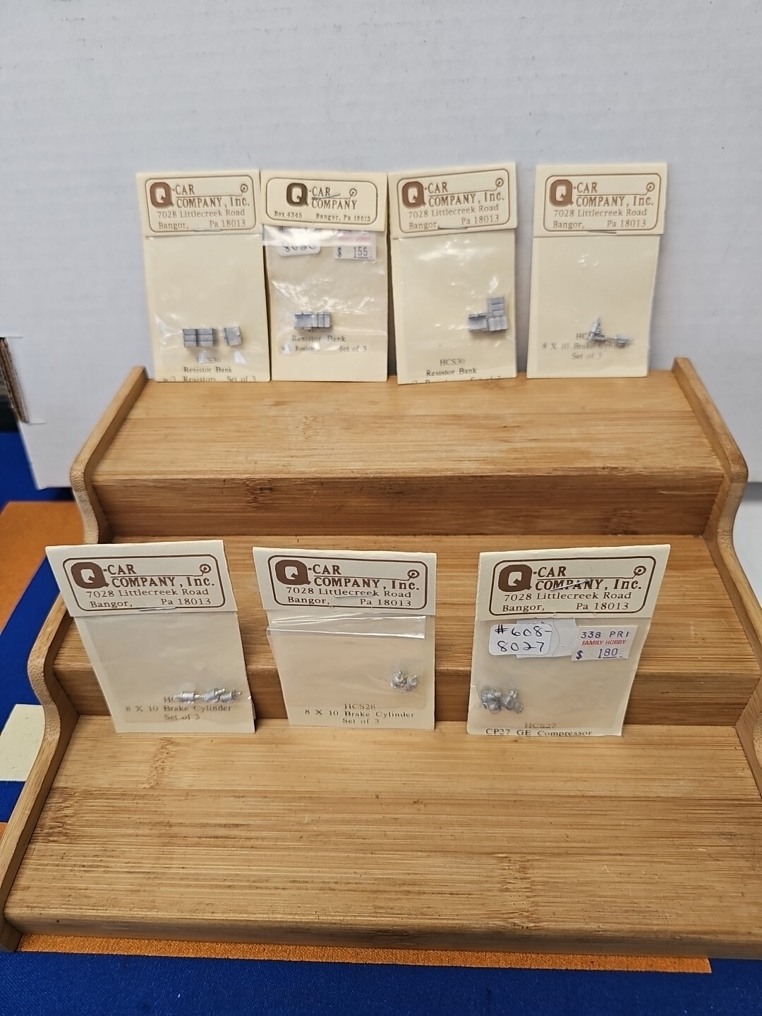 Lot of 7 Q-Car Company Cast Metal O Scale Train Detail Parts Model ...