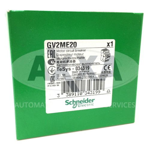 Motor circuit Breaker GV2ME20 034319 Schneider 13-18A GV2-ME20 | eBay
