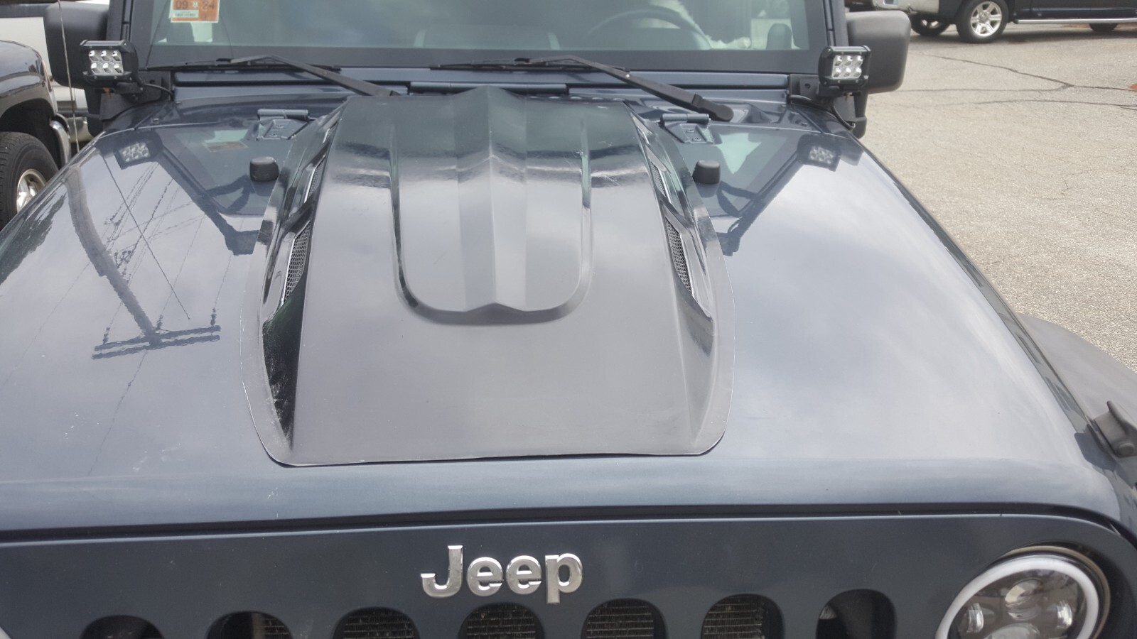 Jeep Wrangler JK Heat Extractor fiberglass hood scoop 07-18 Puerto Rico ...