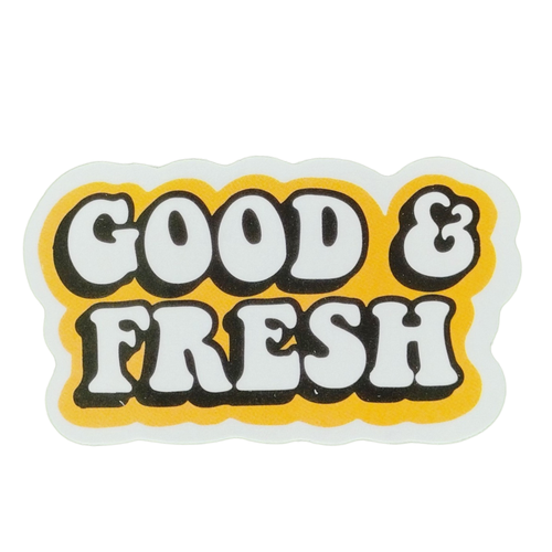 Good & Fresh Retro Block Sayings Motto Sticker | eBay