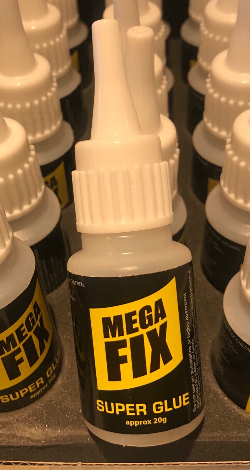 SUPER GLUE EXTRA STRONG INDUSTRIAL STRENGTH MEGA FIX 20G ADHESIVE WOOD ...