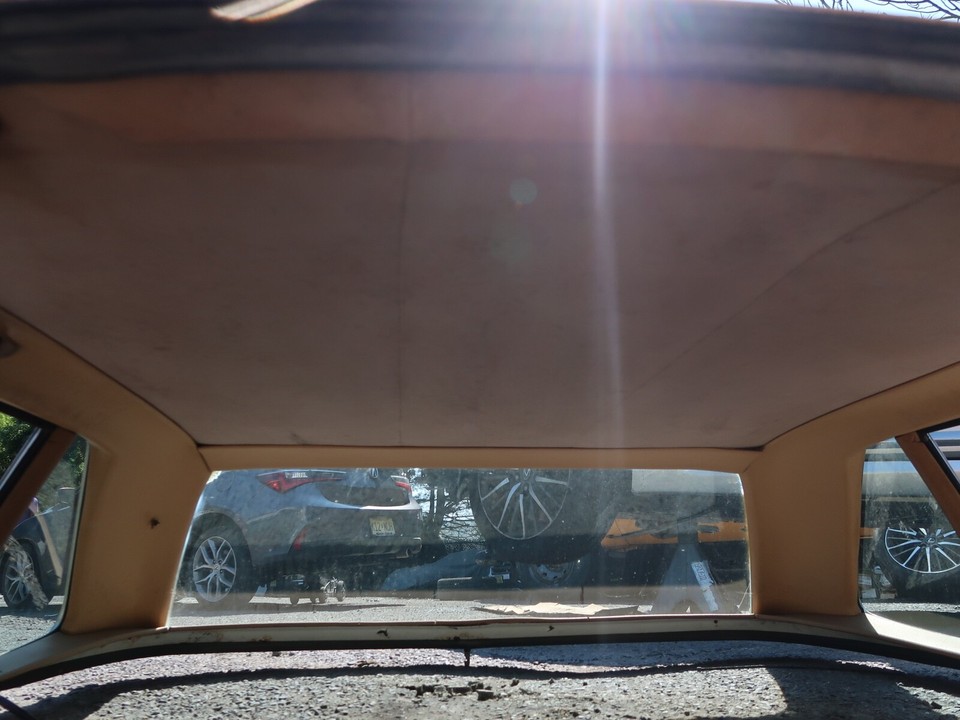 1972-1989 MERCEDES R107 380SL GENUINE CONVERTIBLE HARD TOP ROOF YELLOW ...