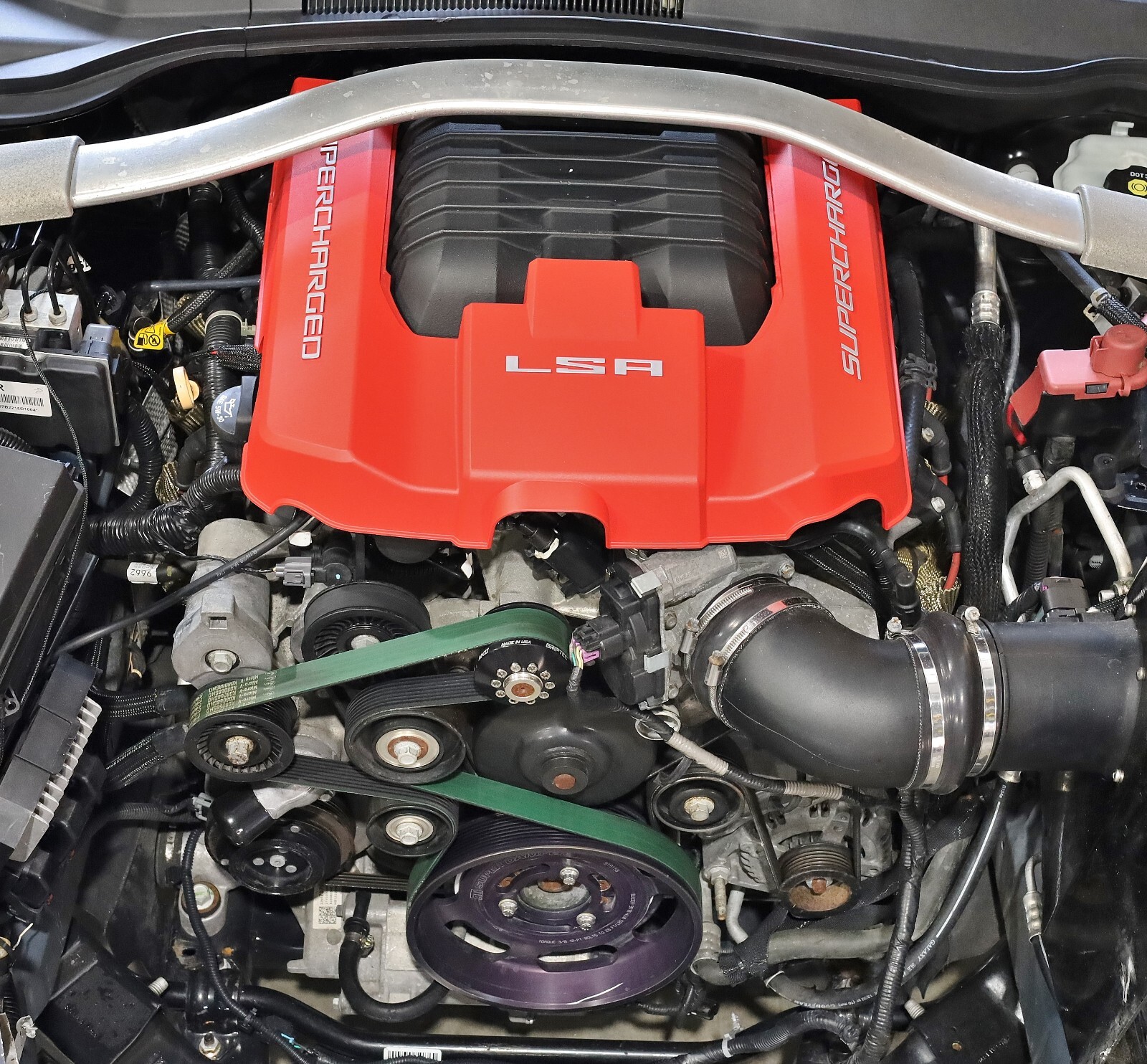 2013 Camaro ZL1 6.2L LSA Supercharged Engine & TR6060 6-Speed Manual ...