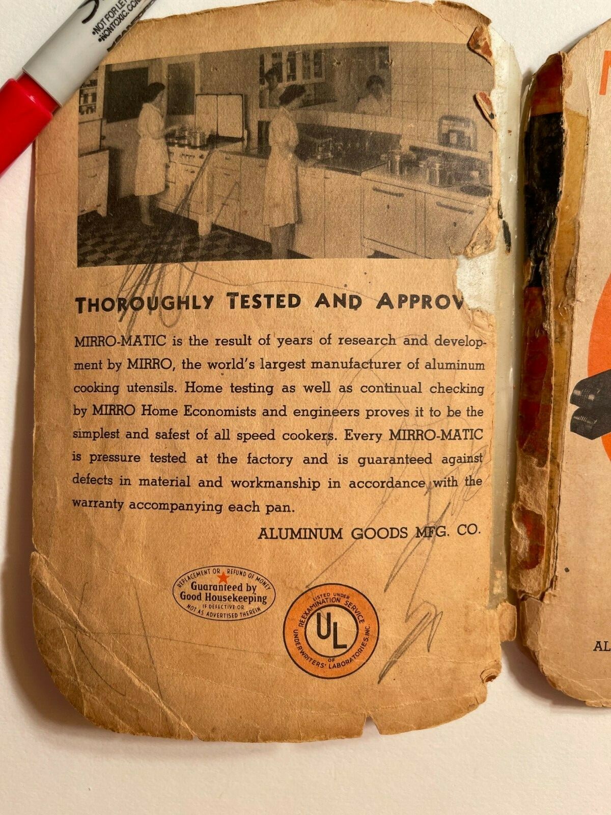 MIRRO-MATIC Pressure Pan Booklet Instructions Recipes, Vintage 1946 ...