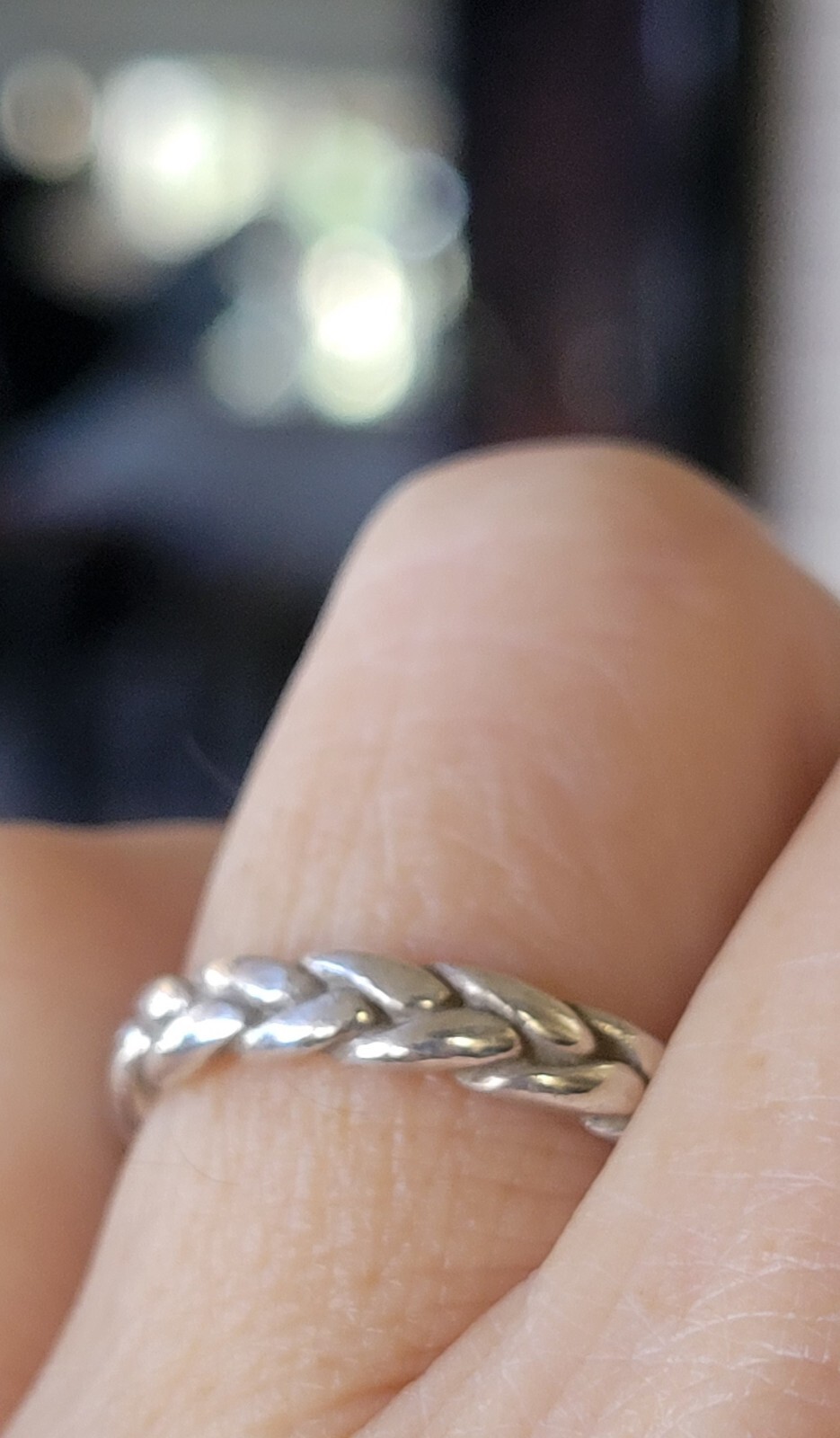 Retired James Avery SIZE 7.75 Rope Braid Weave Band R… - Gem