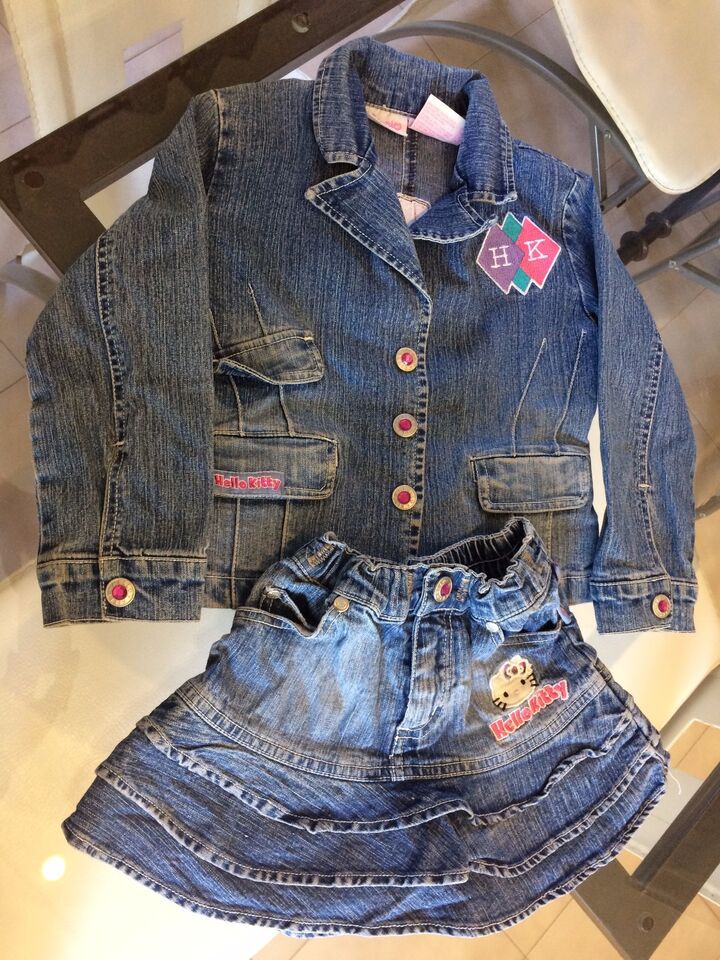 Very Pretty Jacket and Skirt Jeans Hello Kitty Victoria Seam Little ...