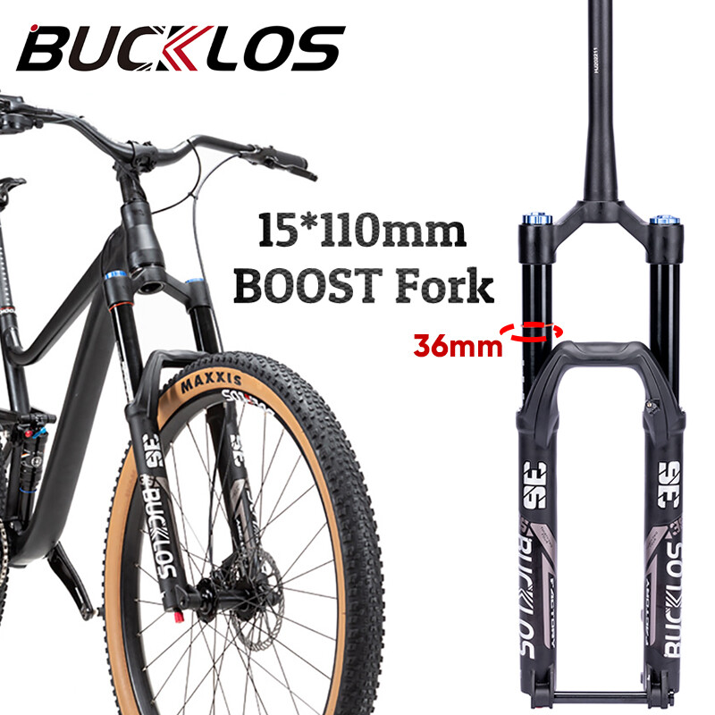 Bucklos 27.5/29in downhill/MTB/AM/FR/Ebike fork Boost 110*15mm air ...