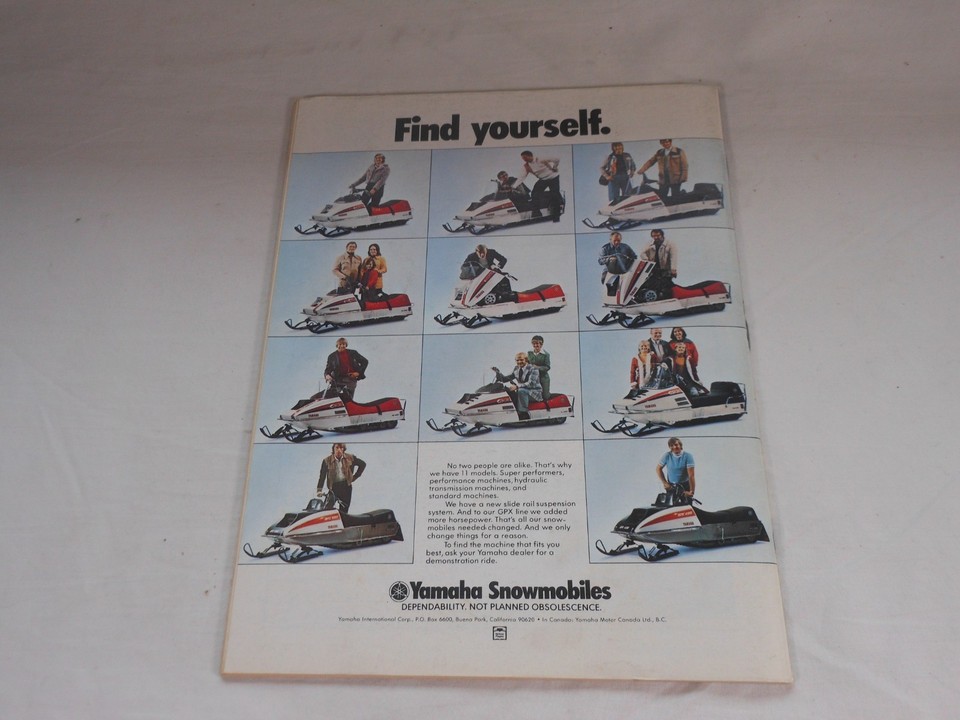 Snowmobile International, Model Buying Guide, Test Report, Winter 1974/ ...