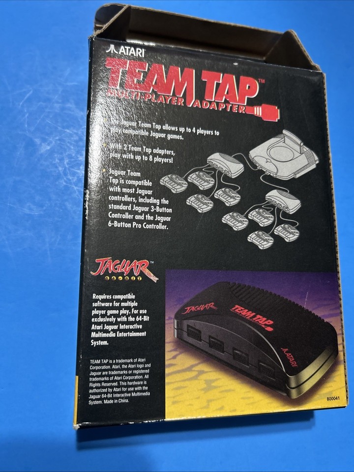 Atari Jaguar team tap CIB Box Team Tap and Manual plus reg card | eBay