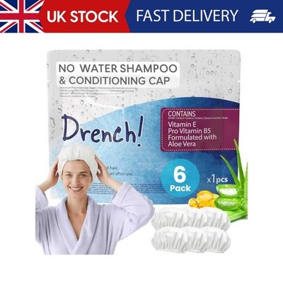 Drench! No Rinse Shampoo Caps - Waterless Shampoo and Conditioner Hair ...
