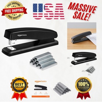 Stapler with 1000 Staples, Office Stapler, 25 Sheet Capacity, Non-Slip ...