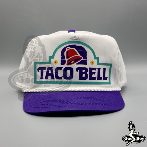 TACO BELL Hat 90s Vintage Retro Teal Purple Trucker Rope Hat | eBay