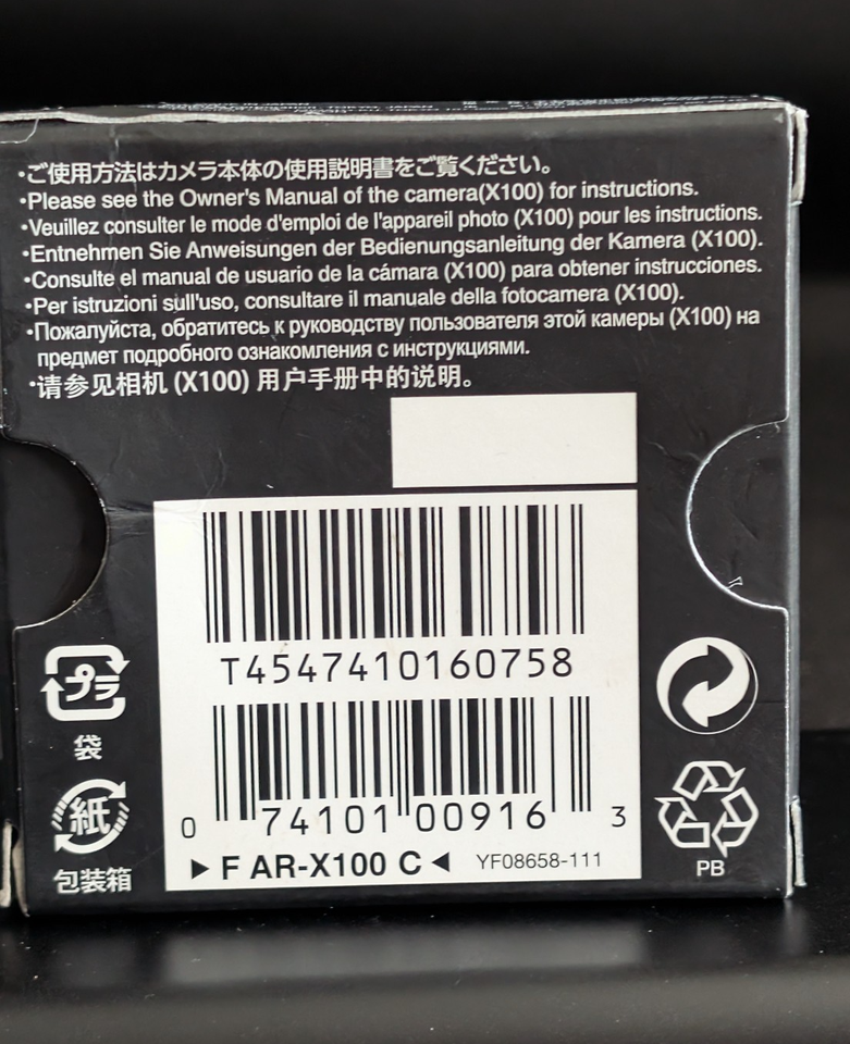 FUJIFILM AR-X100 Silver Adapter Ring X100V X100F X100T X100S X100 49mm ...