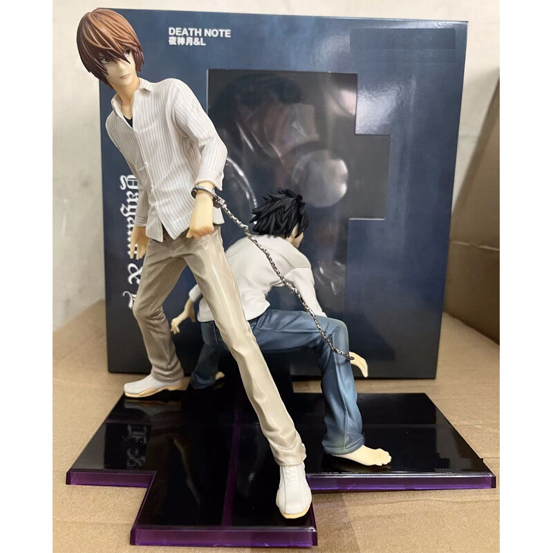 Anime Death Note Figure Light Yagami & L Pvc Model Statue Collectible ...