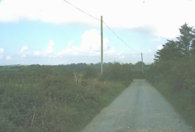 Photo 6x4 The junction of the Ty Mawr farm road with an unclassified ...