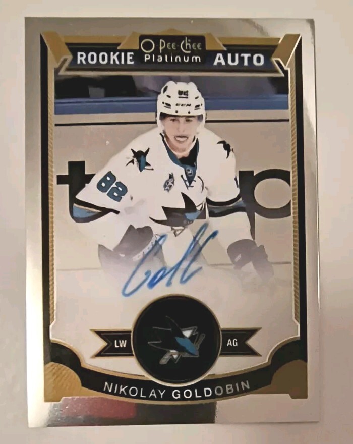 2015-16 O-Pee-Chee Platinum - Rookie Autographs Nikolay Goldobin #182 ...