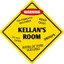 *Aluminum* Kellan's Room Kids Room Door 12"x12" Metal Novelty Sign | eBay