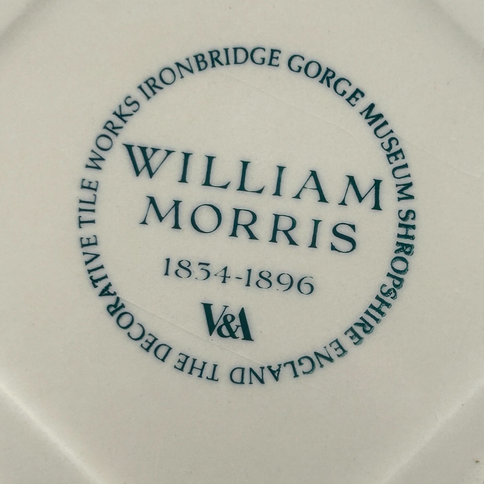 William Morris Design Decorative Tile Trivet Ironbridge Gorge Museum ...