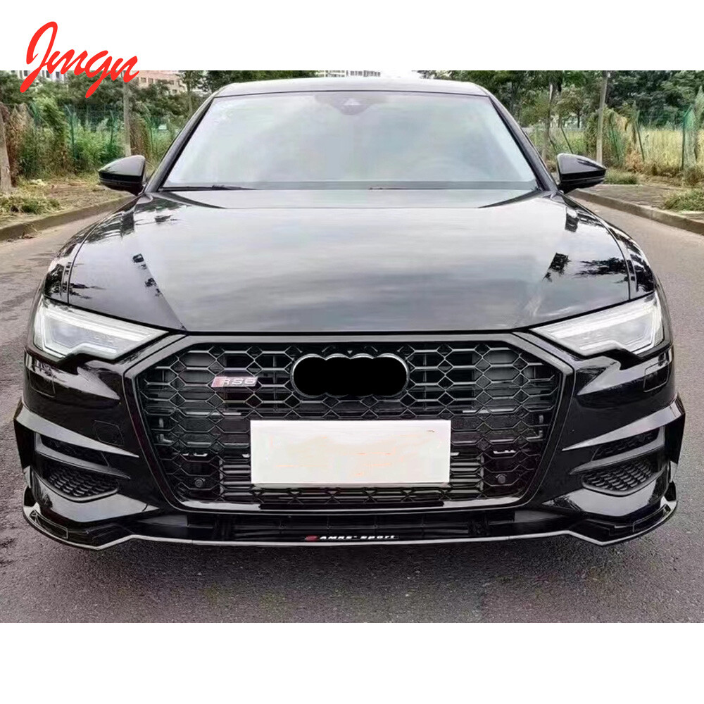Fit Audi A6 C8 Sline S6 2019-2022 Front Grille Honeycomb Grill RS6 ...
