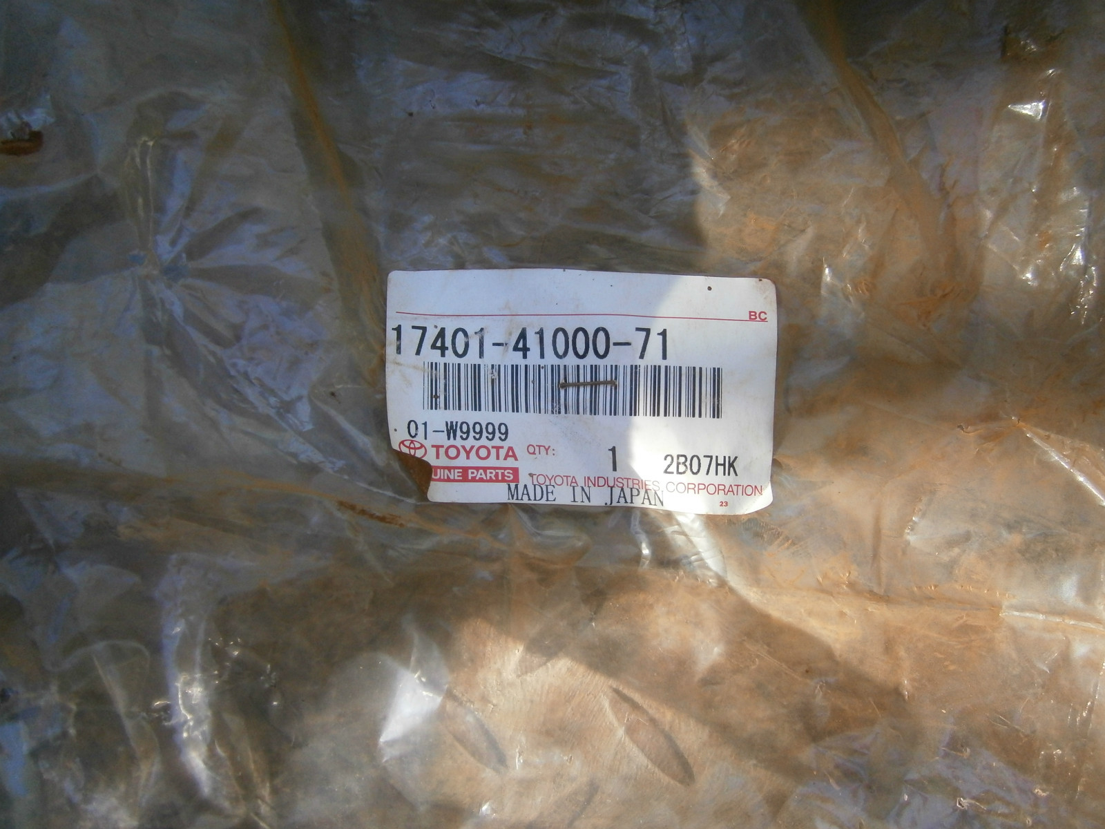17401-41000-71 TOYOTA HUSKY SKID STEER FLEXI EXHAUST PIPE 17401-41000 ...