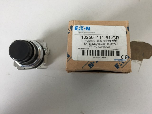 Eaton 10250T111 Long Push Button Color Black NEMA 4.4x-13 for sale ...