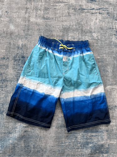 Crazy 8 Blue White Aqua Swim Trunks Boys Large (10 - 12) | eBay