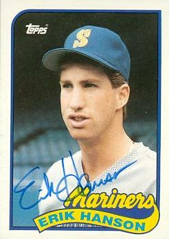 Erik Hanson autographed Baseball Card (Seattle Mariners) 1989 Topps ...