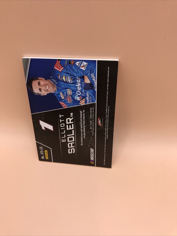 2017 Torque Nascar Elliott Sadler Race Used Firesuit Autograph Auto #64 ...