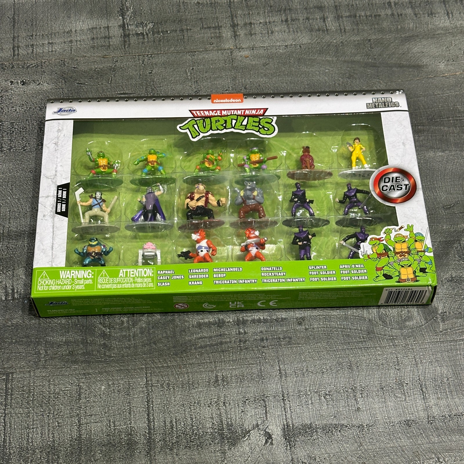 Jada Teenage Mutant Ninja Turtles Nano Metalfigs Die Cast Figures ...
