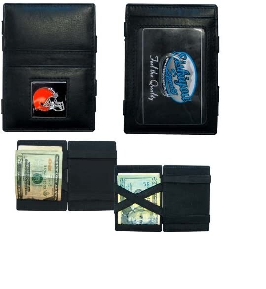 CLEVELAND BROWNS MENS JACOB'S LADDER STYLE LEATHER WALLET | eBay