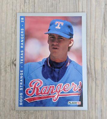 1993 Fleer Final Edition Texas Rangers Baseball Card #284 Doug Strange ...
