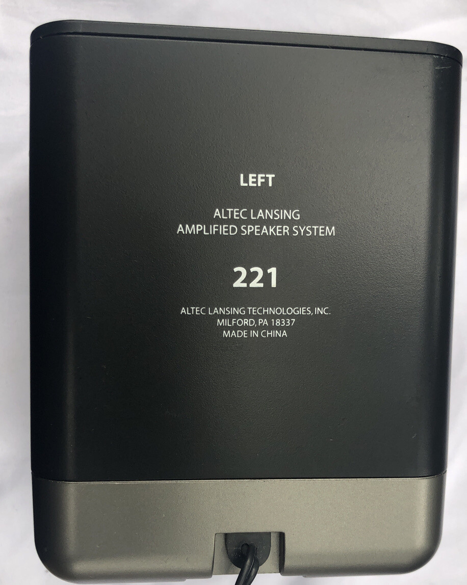 Altec Lansing 221 Amplified Active Powered Computer Speakers with ...