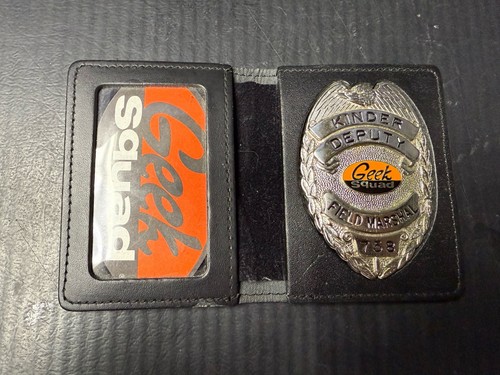 Geek Squad Deputy Field Marshall Badge and Holder | eBay