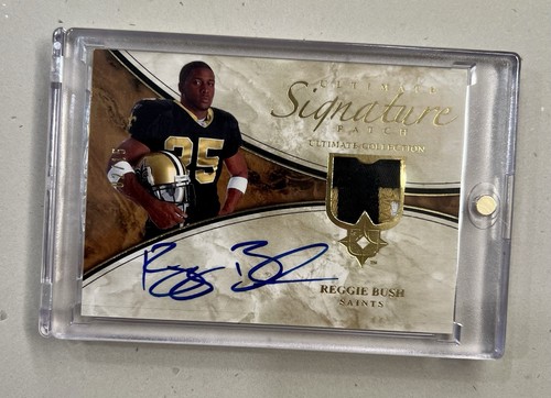2006 Ultimate Collection Reggie Bush Signature Patch /15 #ULT-BU Rookie ...