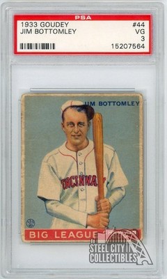 Jim Bottomley 1933 Goudey Card #44 PSA 3 VG | eBay