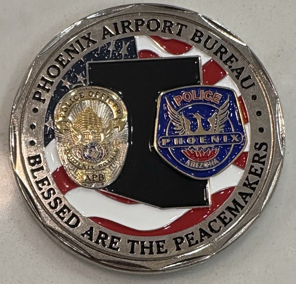Phoenix Police Airport Bureau Challenge Coin Arizona | eBay