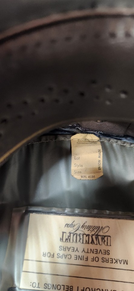 Vintage Bancroft Military Caps WW2 German Uniform Hat Army Luftwaffe ...