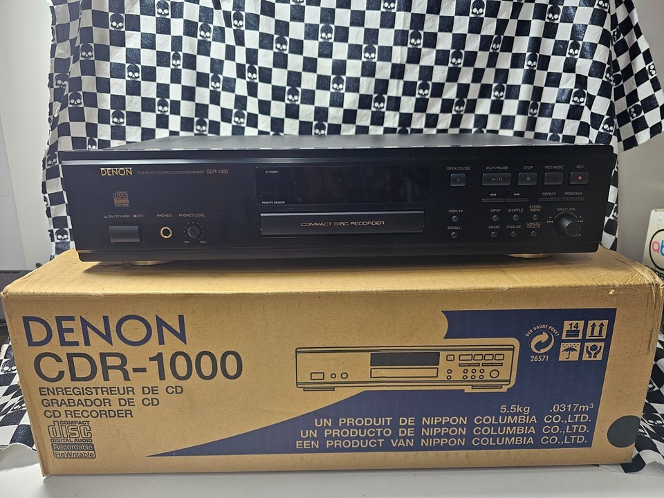 Vintage DENON CDR-1000 CD Recorder w Remote Box and Manual | eBay
