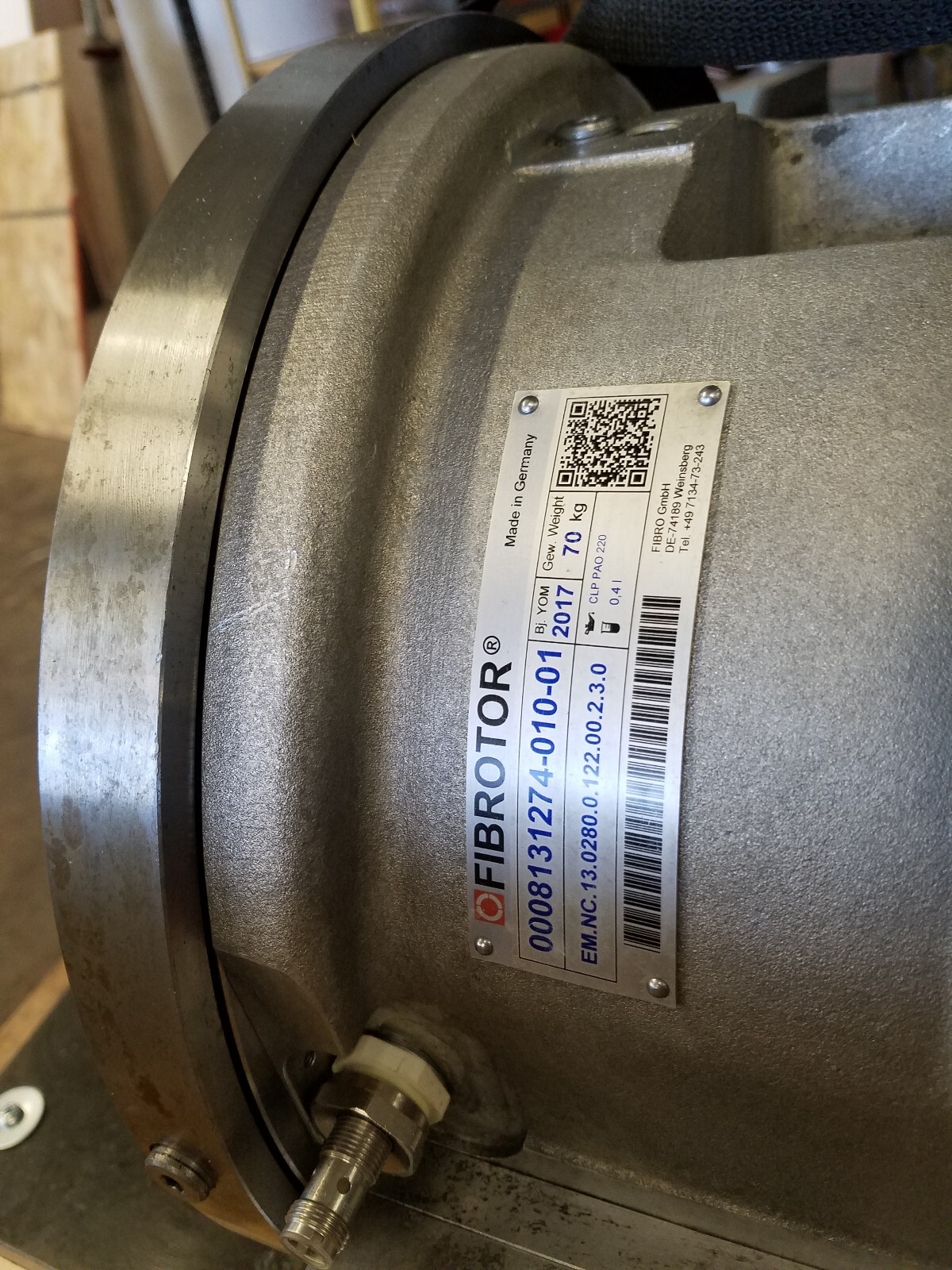 Fibrotor NC Rotary Table, EM NC 13.0280.0.122.00.2.3.0 + Fanuc servo ...