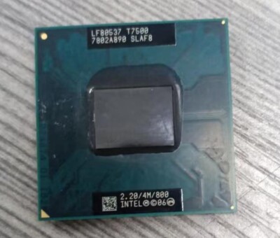 1pc Intel SLAF8 Core 2 Duo Mobile T7500 2.2GHz/4M/800 MHz Socket M CPU ...
