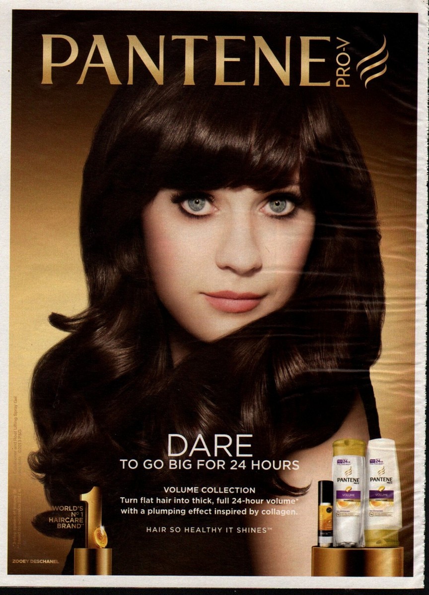 Pantene Ad Zooey Deschanel Zooey Deschanel | OK! Magazine